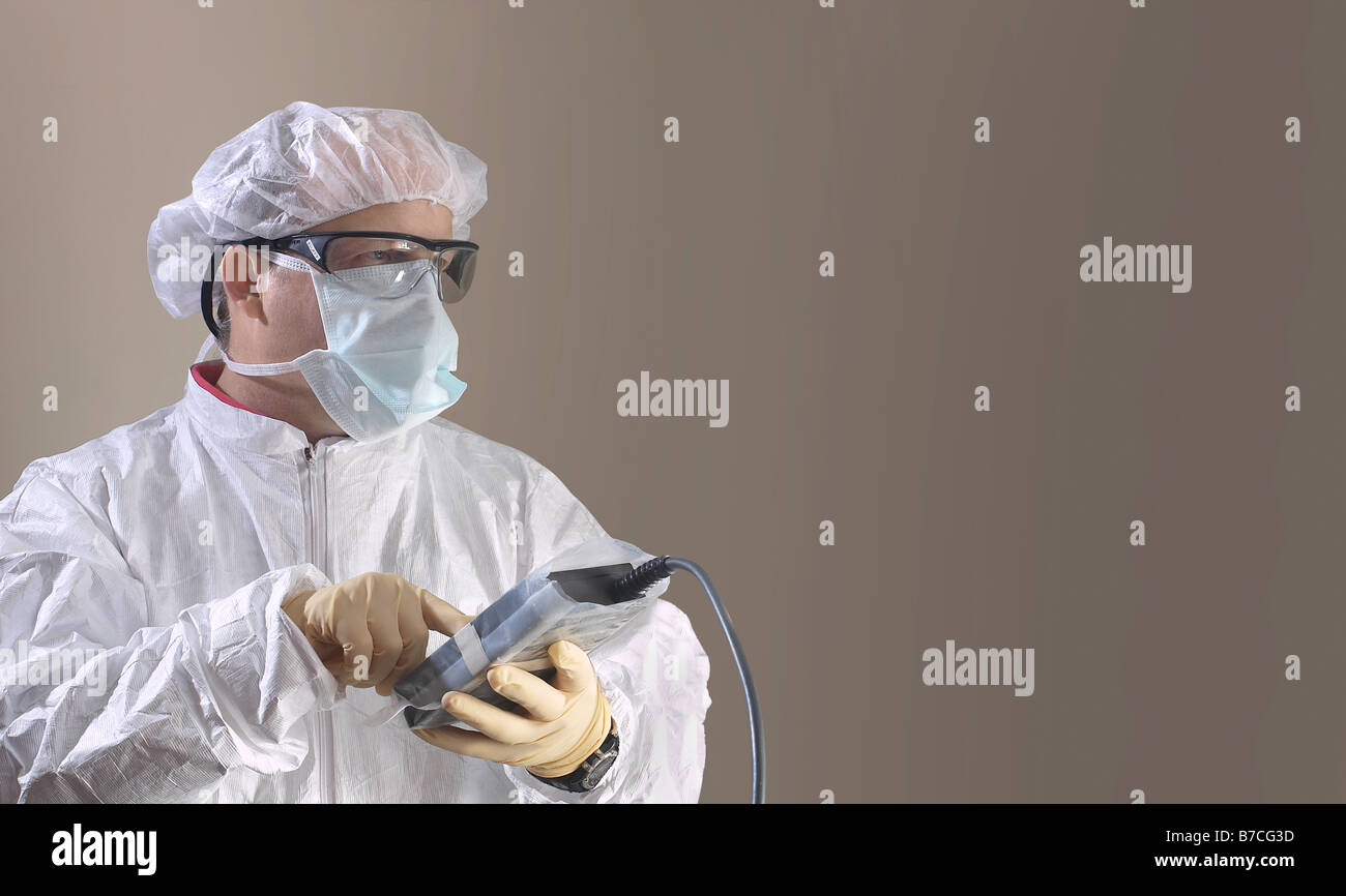 Clean Room Technician Worker Stock Photo - Alamy