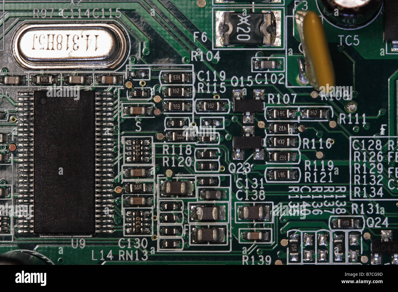 close up of a computer motherboard Stock Photo - Alamy