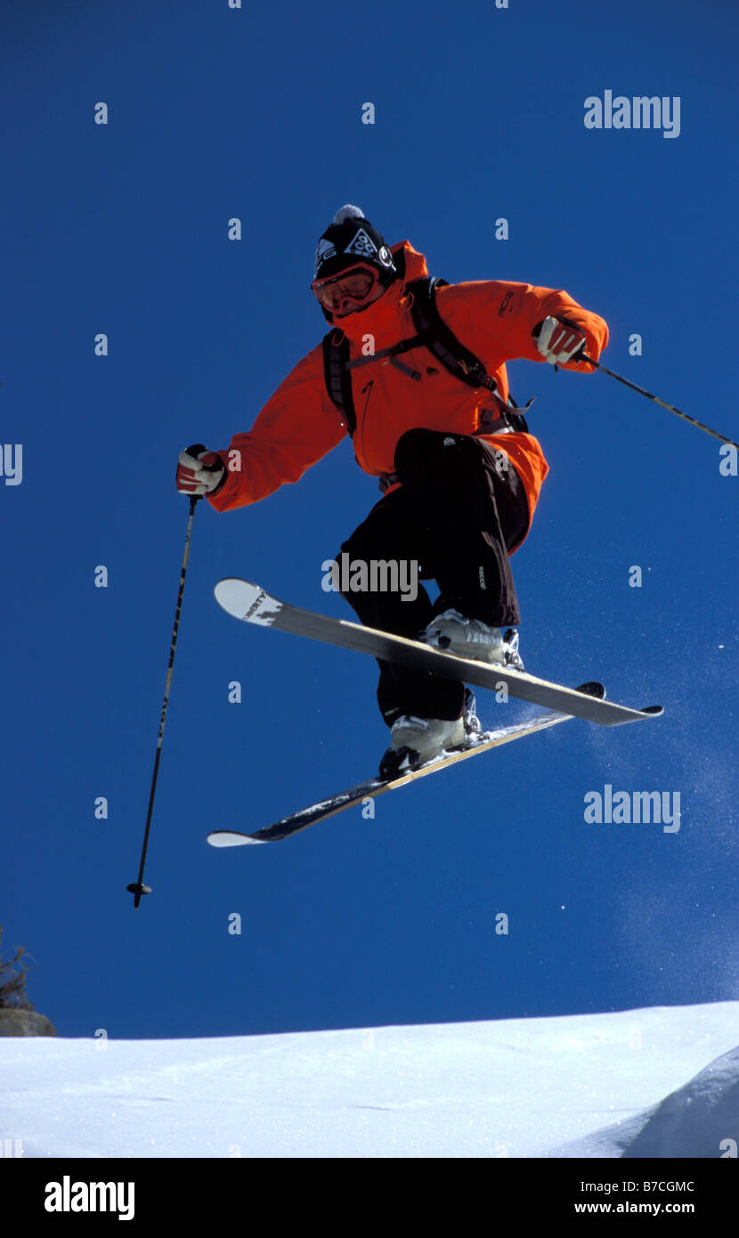 Skier at speed Stock Photo - Alamy