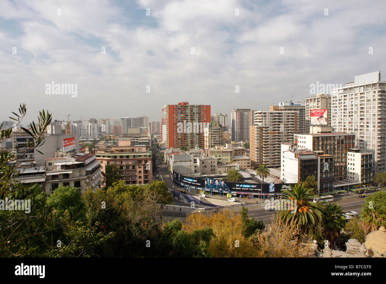 Santiago Chile downtown South America Stock Photo - Alamy