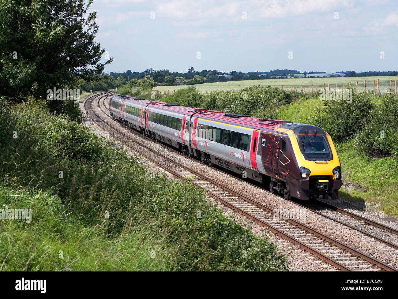 Cross Country Voyager 220 028 Glasgow Exeter service Abbotswood ...