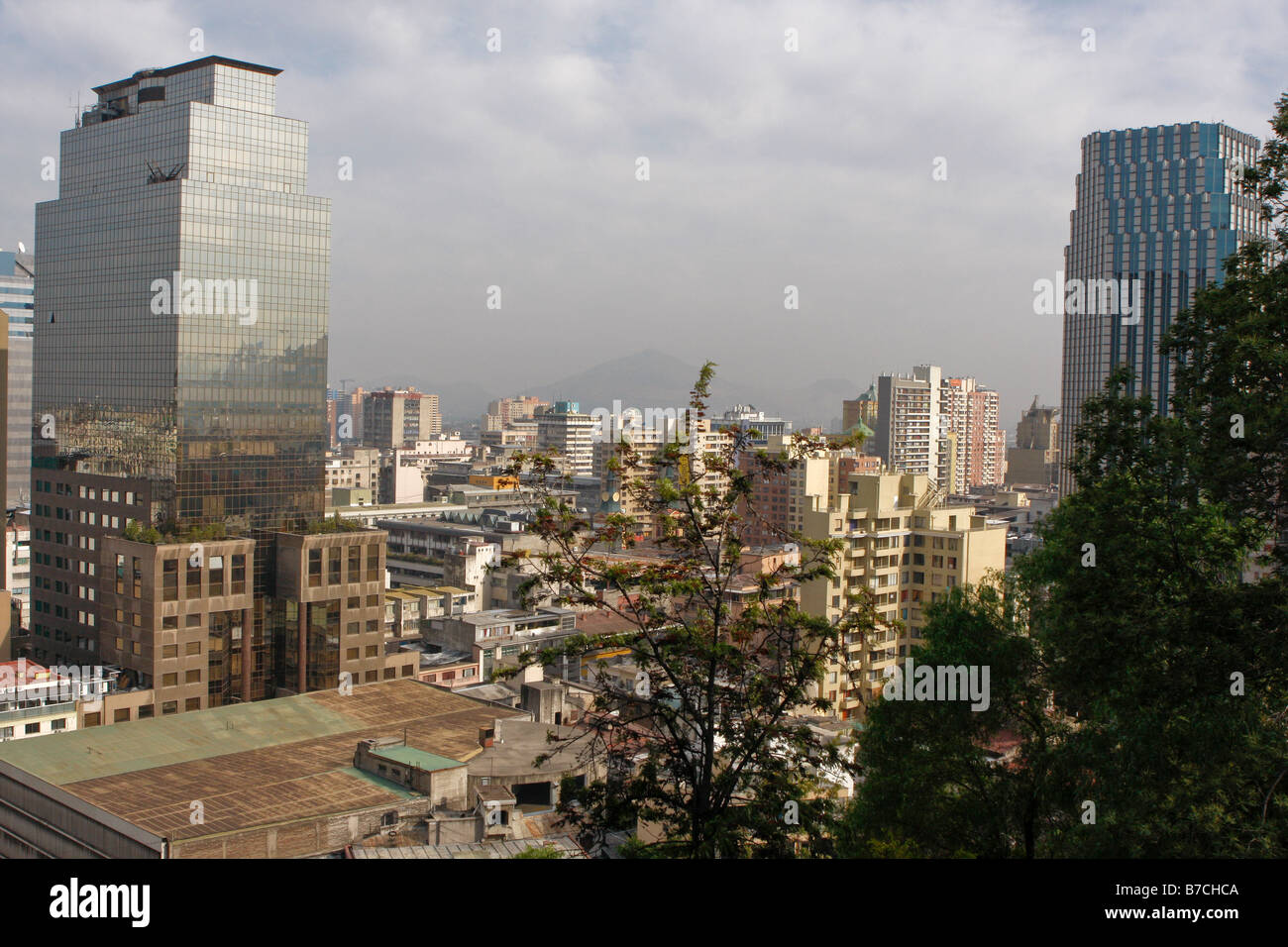 Santiago Chile downtown South America Stock Photo - Alamy