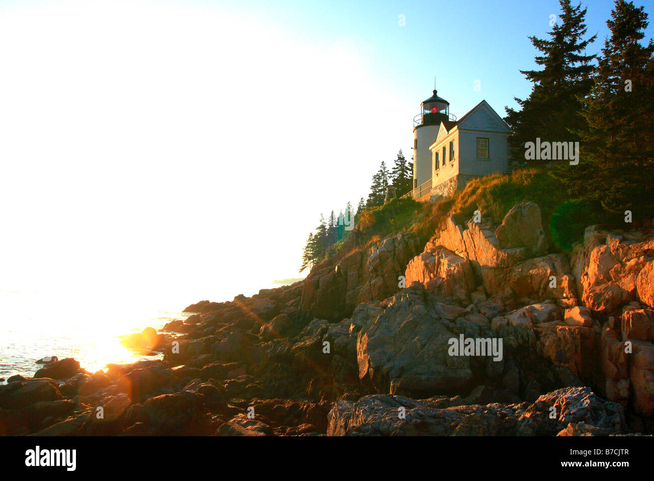 bass harbor head light lighthouse Stock Photo - Alamy