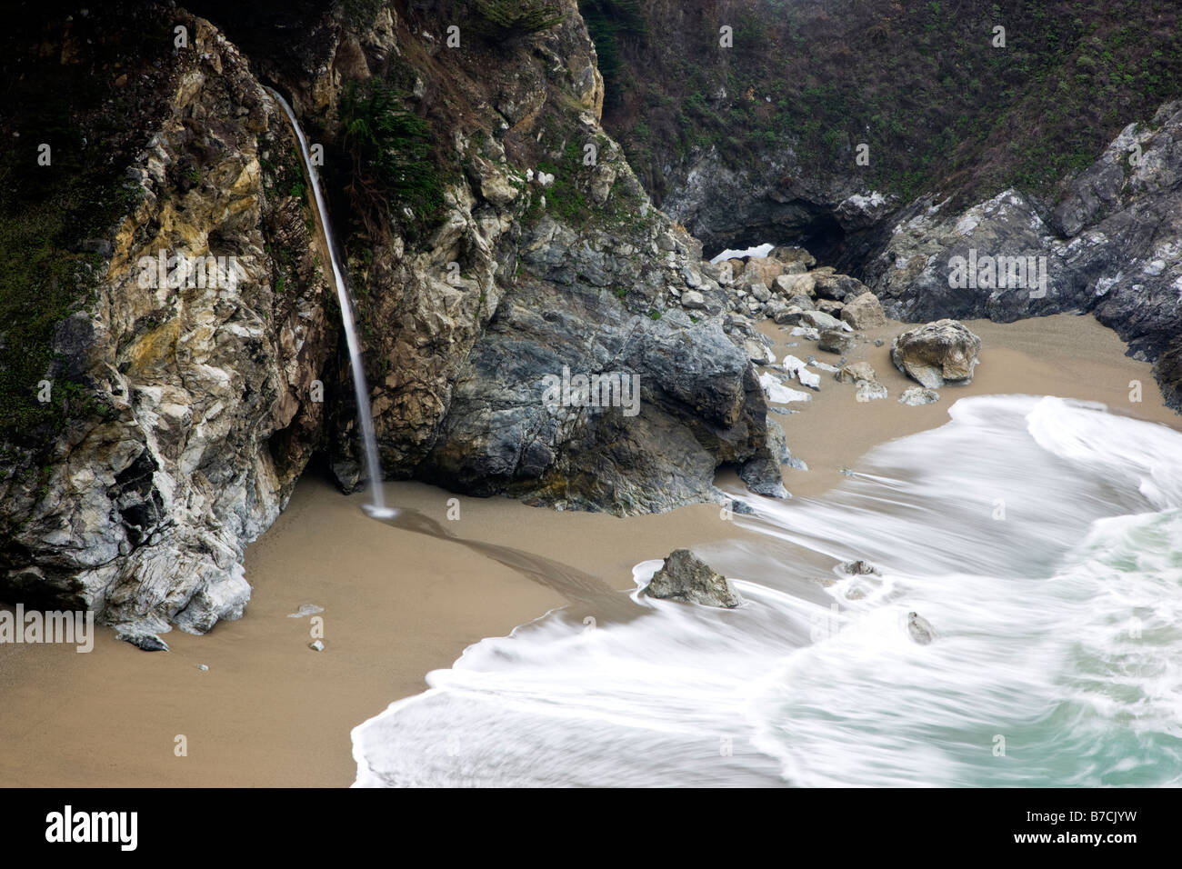 McWay Falls, Julia Pfeiffer Burns State Park, Big Sur coast, California ...