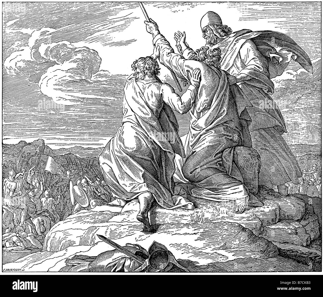 The victory over the Amalek Stock Photo - Alamy