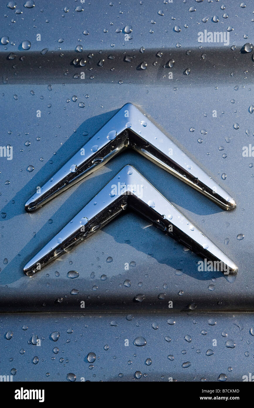 Closeup of Citreon Car Badge Stock Photo - Alamy