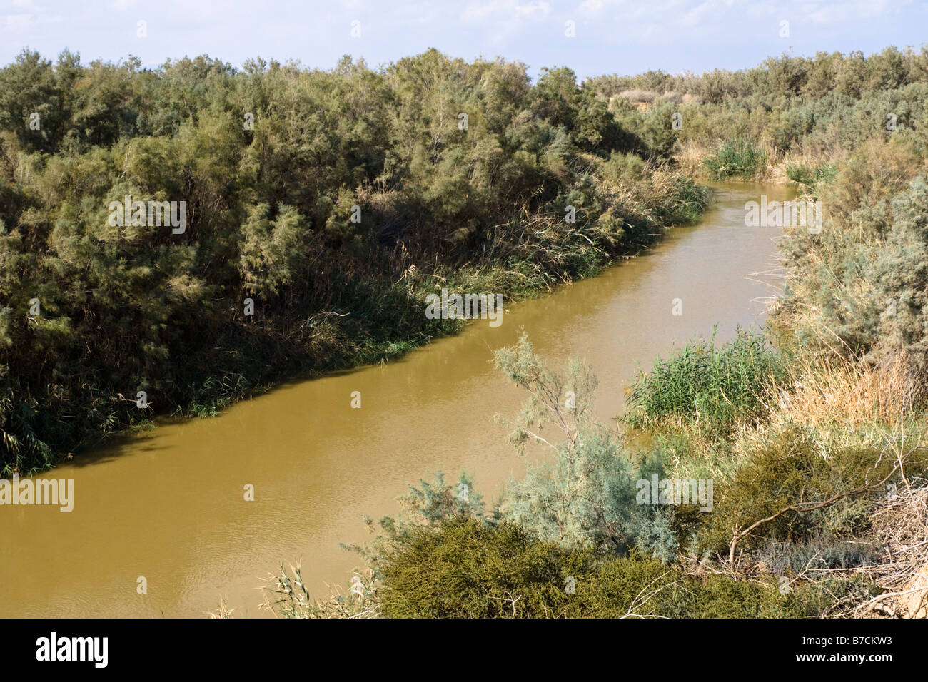 River Jordan in Bethany Jordan Approaching baptism site in Bethany ...