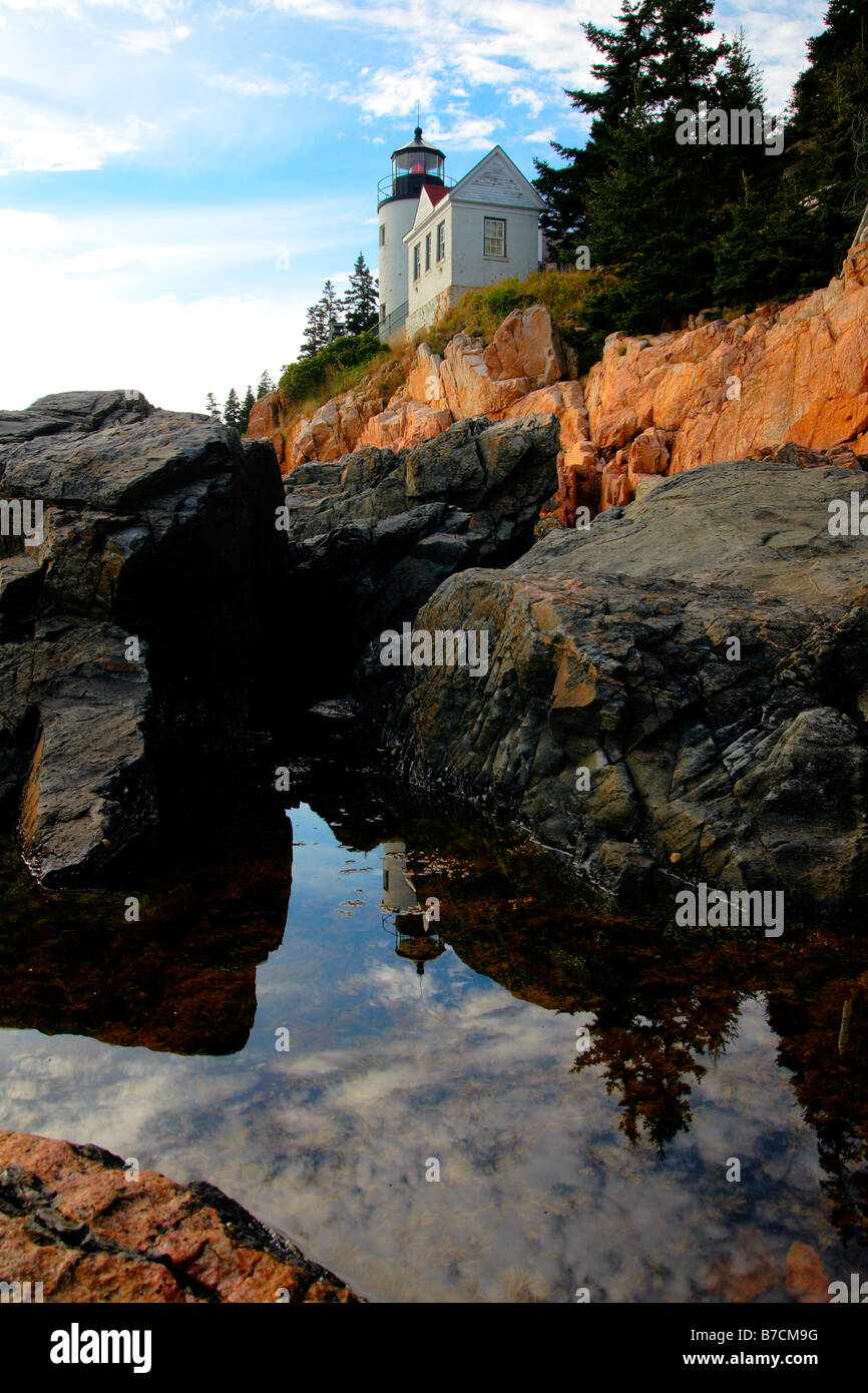 bass harbor head light lighthouse Stock Photo - Alamy