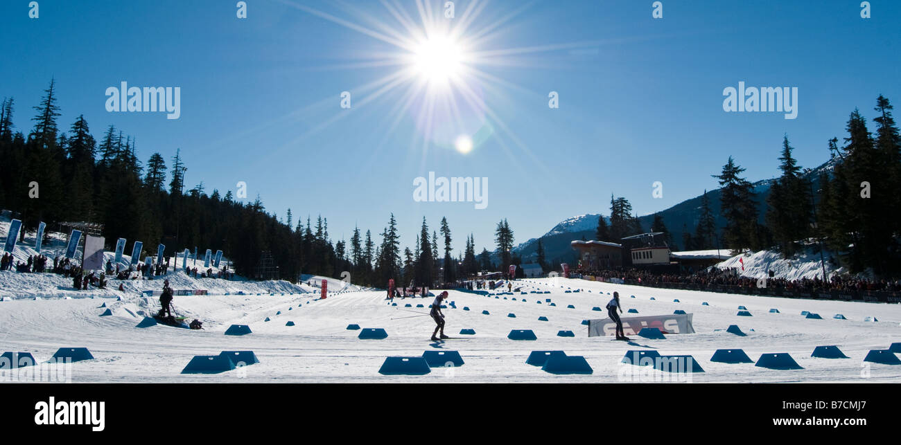 World Cup Nordic Event at the 2010 Whistler Olympic Park Stock Photo ...