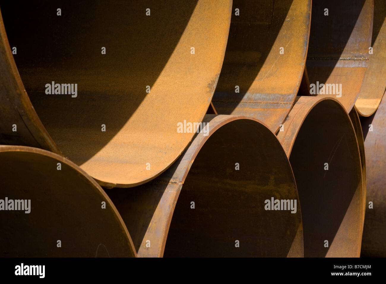 Rusted iron tubes Stock Photo - Alamy