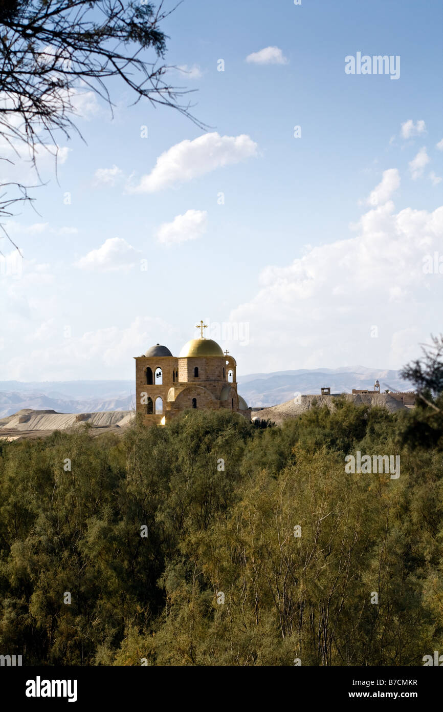 Church on the baptism site in Bethany Jordan Place where Jesus was ...