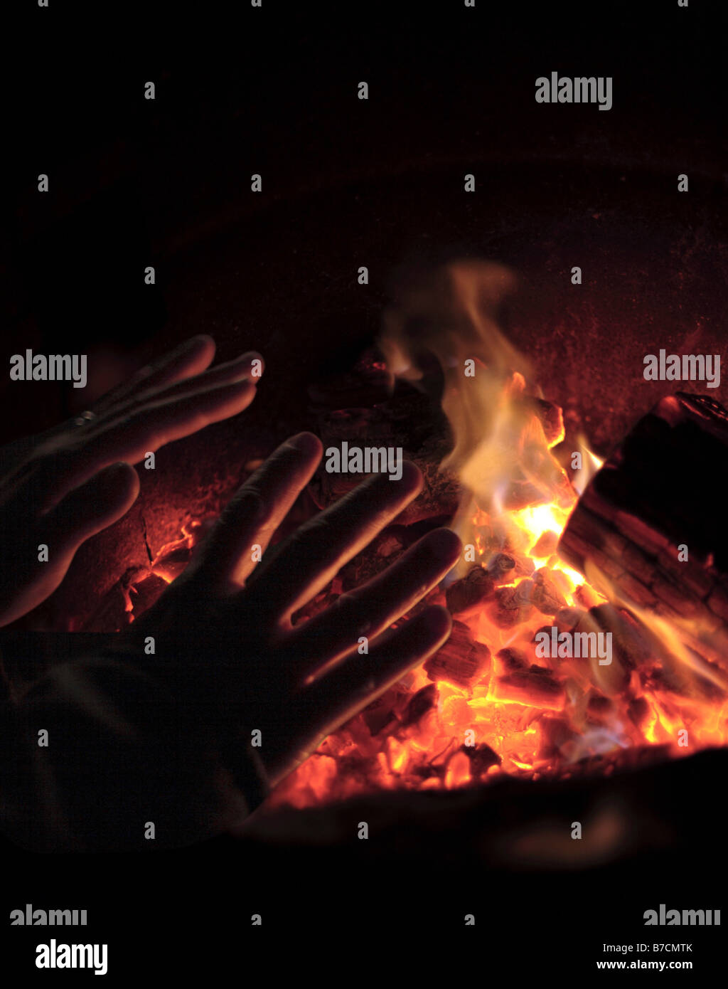 Photograph fire hand burning hi-res stock photography and images - Alamy