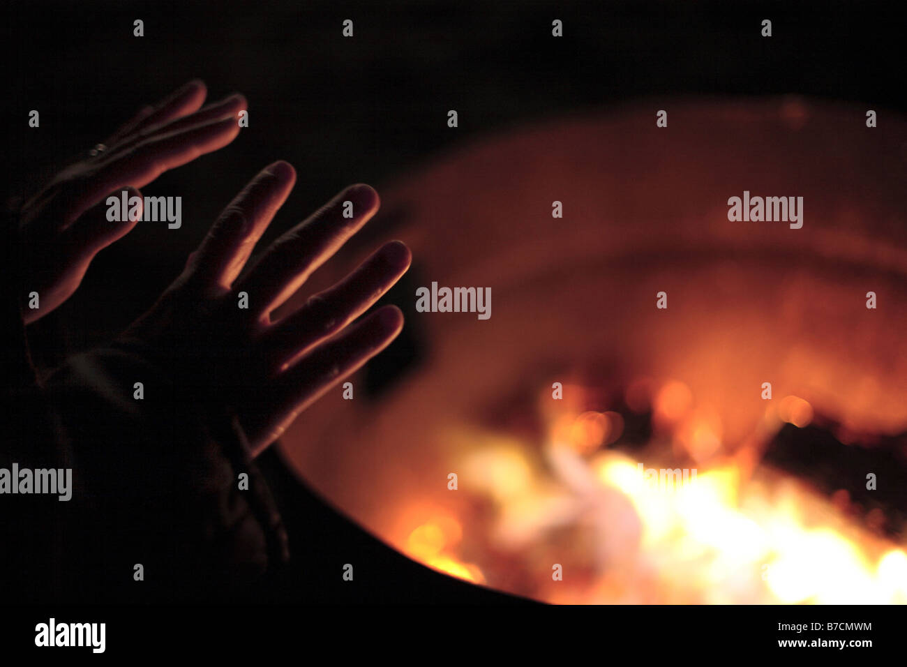 Photograph fire hand burning hi-res stock photography and images - Alamy