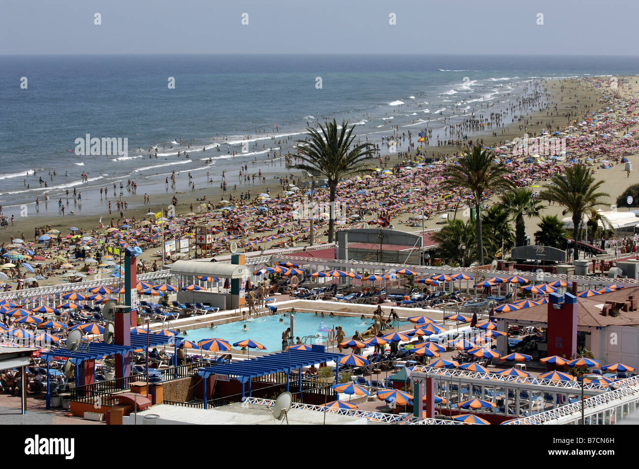 beach of Playa del Ingles, Canary, Gran Canaria Stock Photo - Alamy