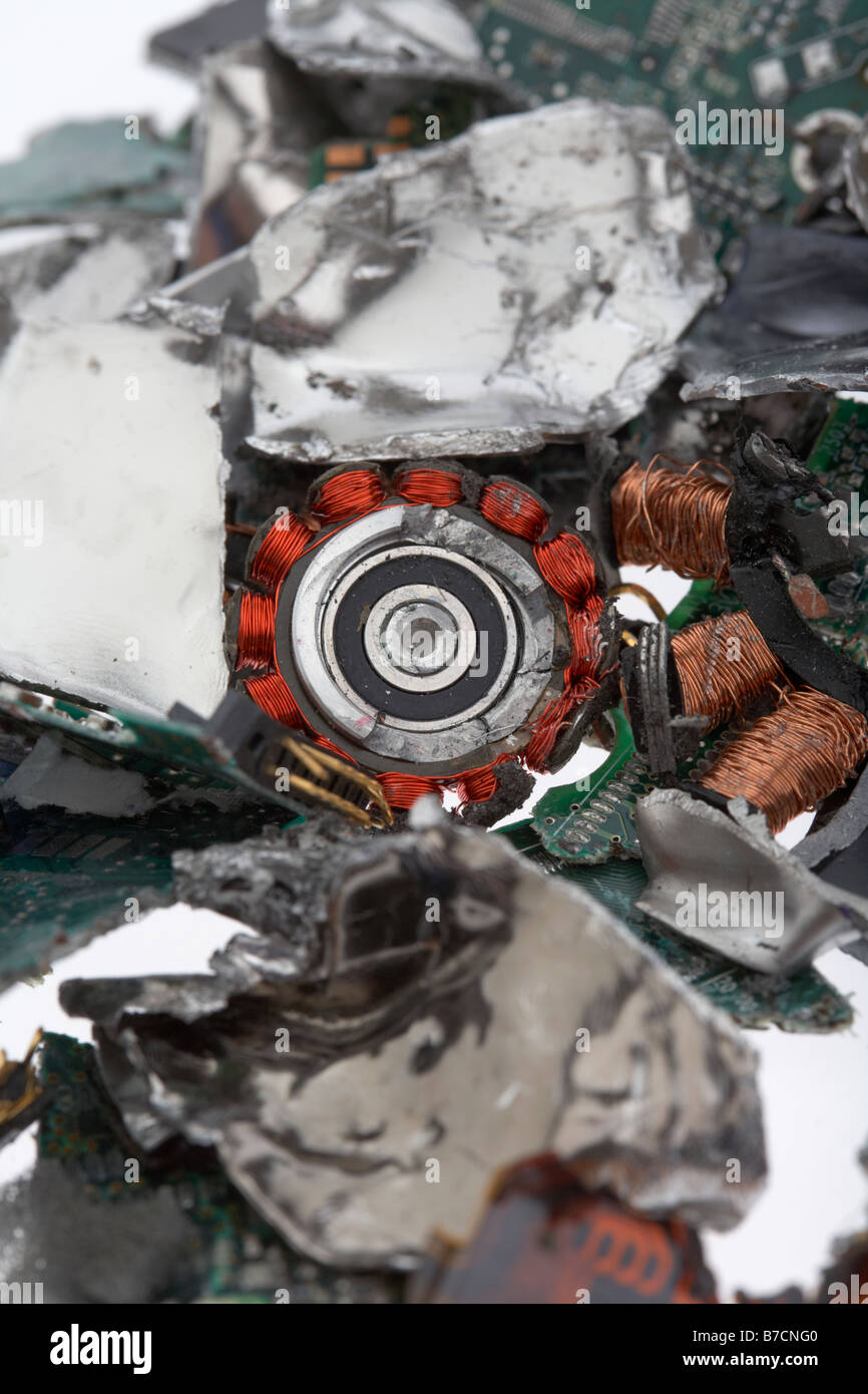pile of shredded computer hard drive material Stock Photo - Alamy