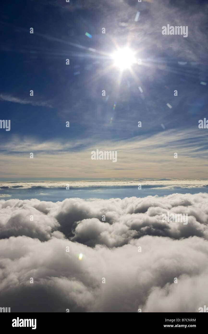 sun above clouds Stock Photo - Alamy