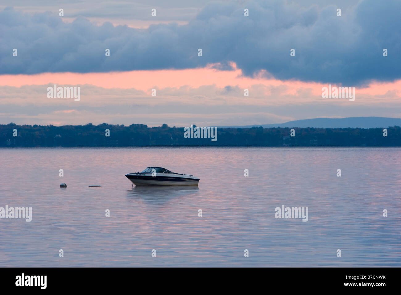 A ship afloat in Lake Champlain in upstate New York October 6 2008 ...