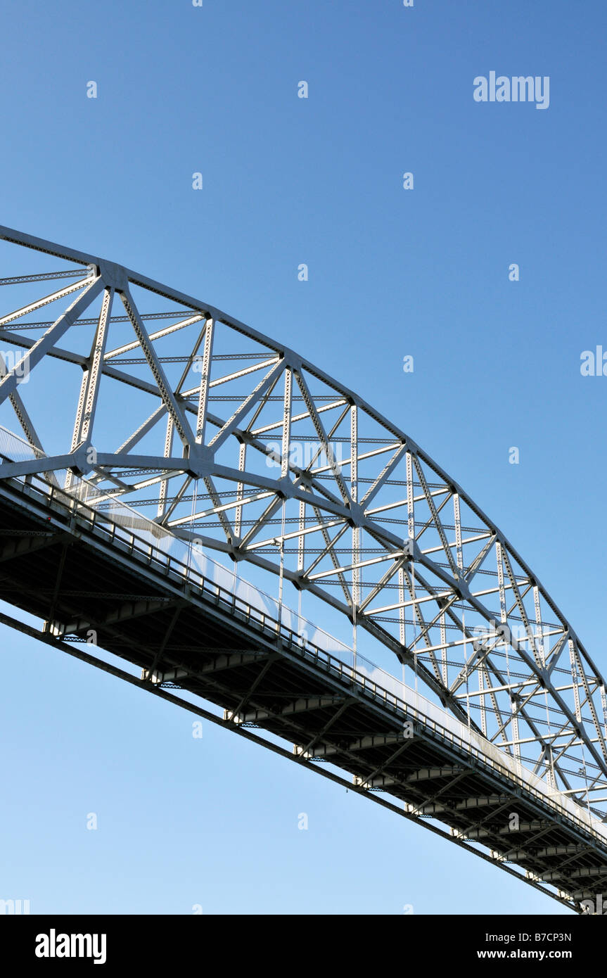Looking skyward at bridge Stock Photo - Alamy