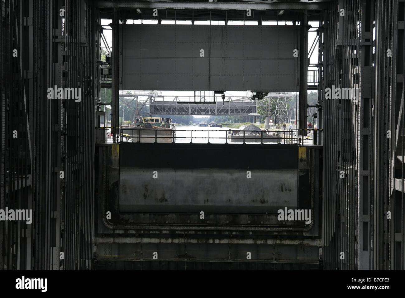 Boat Lift In Niederfinow At Oder Havel Kanal High Resolution Stock ...