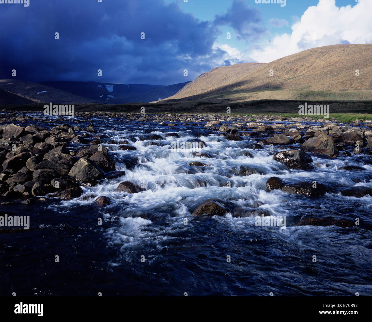 Russia. Yamal Region. Polar Urals, river Burhojla. Summer Stock Photo ...
