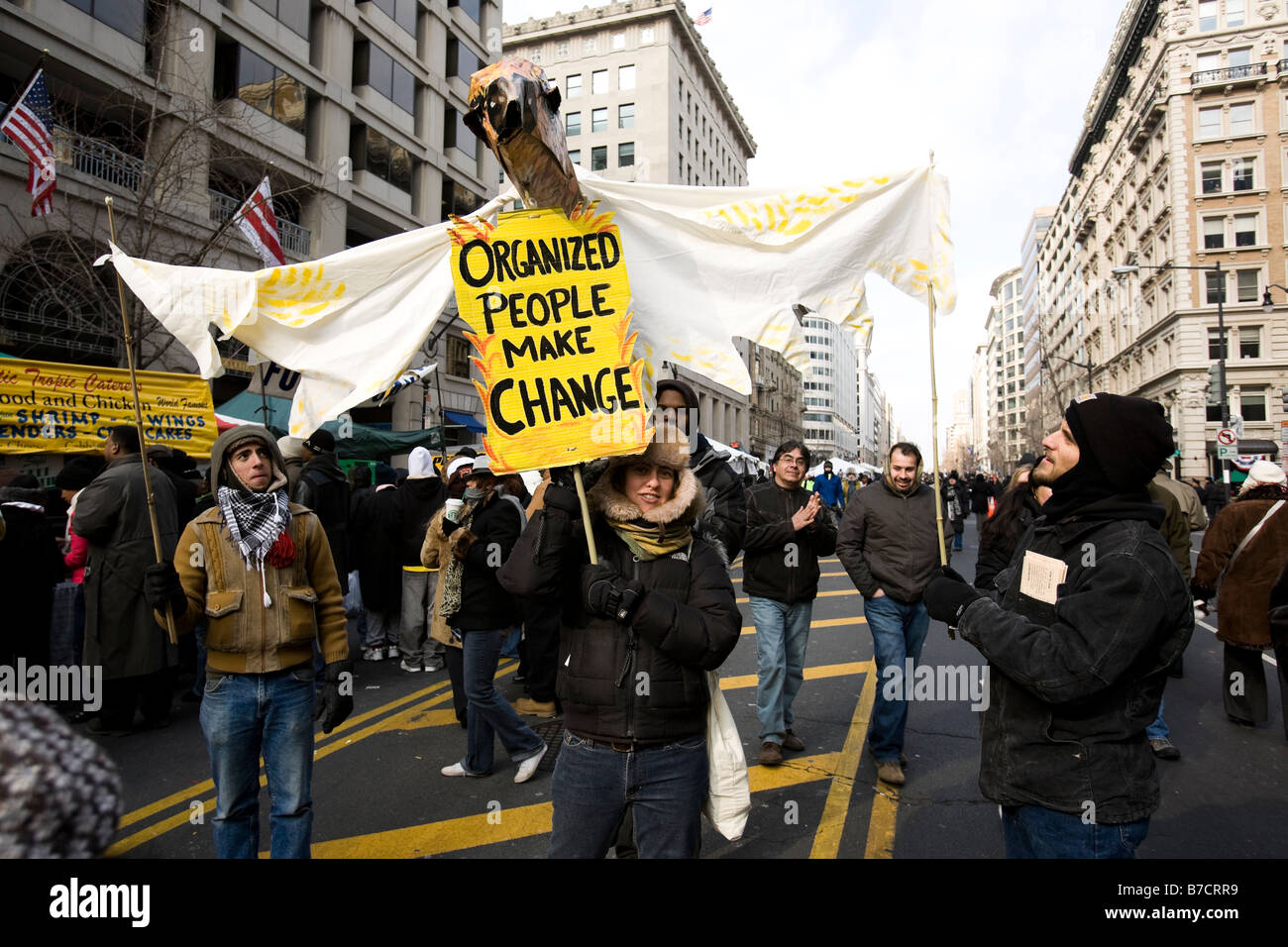 Organized people make change Stock Photo - Alamy