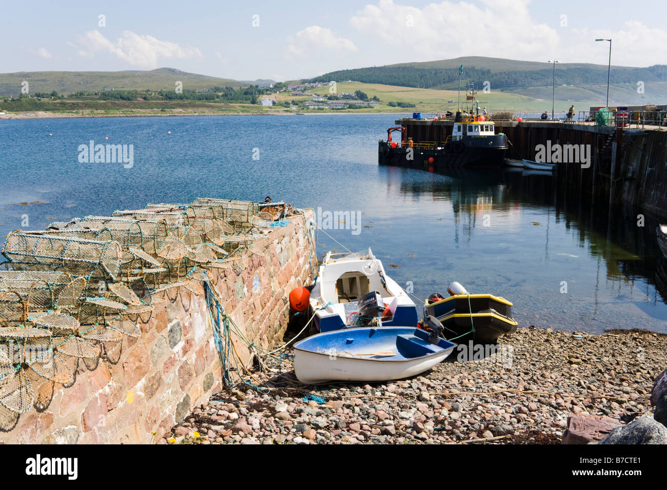 The harbour at Aultbea, Wester Ross, Highland, Scotland Stock Photo - Alamy
