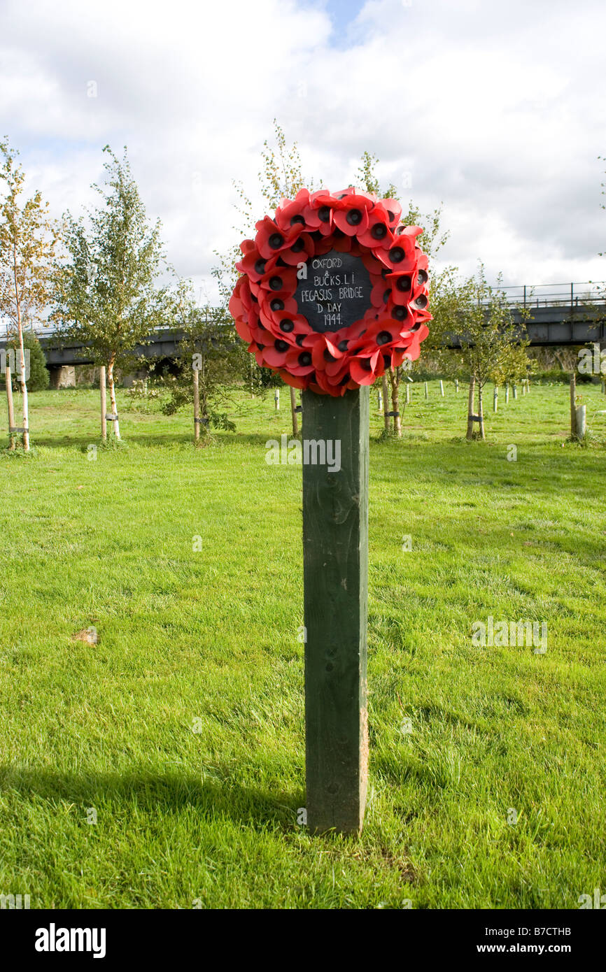 Oxford and Bucks Light Infantry Pegasus Bridge Memorial at the National ...