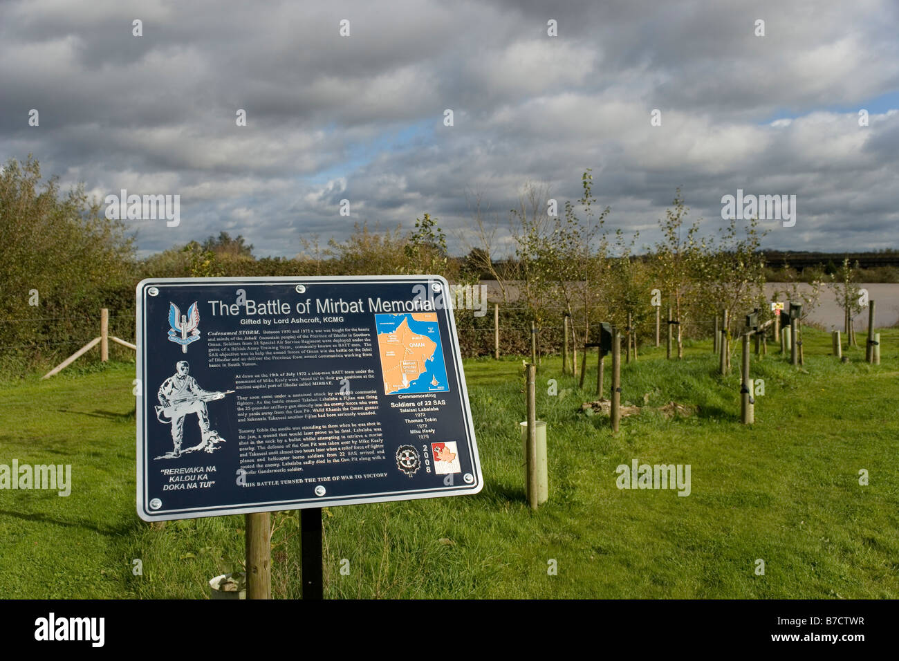 Battle of Mirbat Memorial at the National Memorial Arboreteum at ...