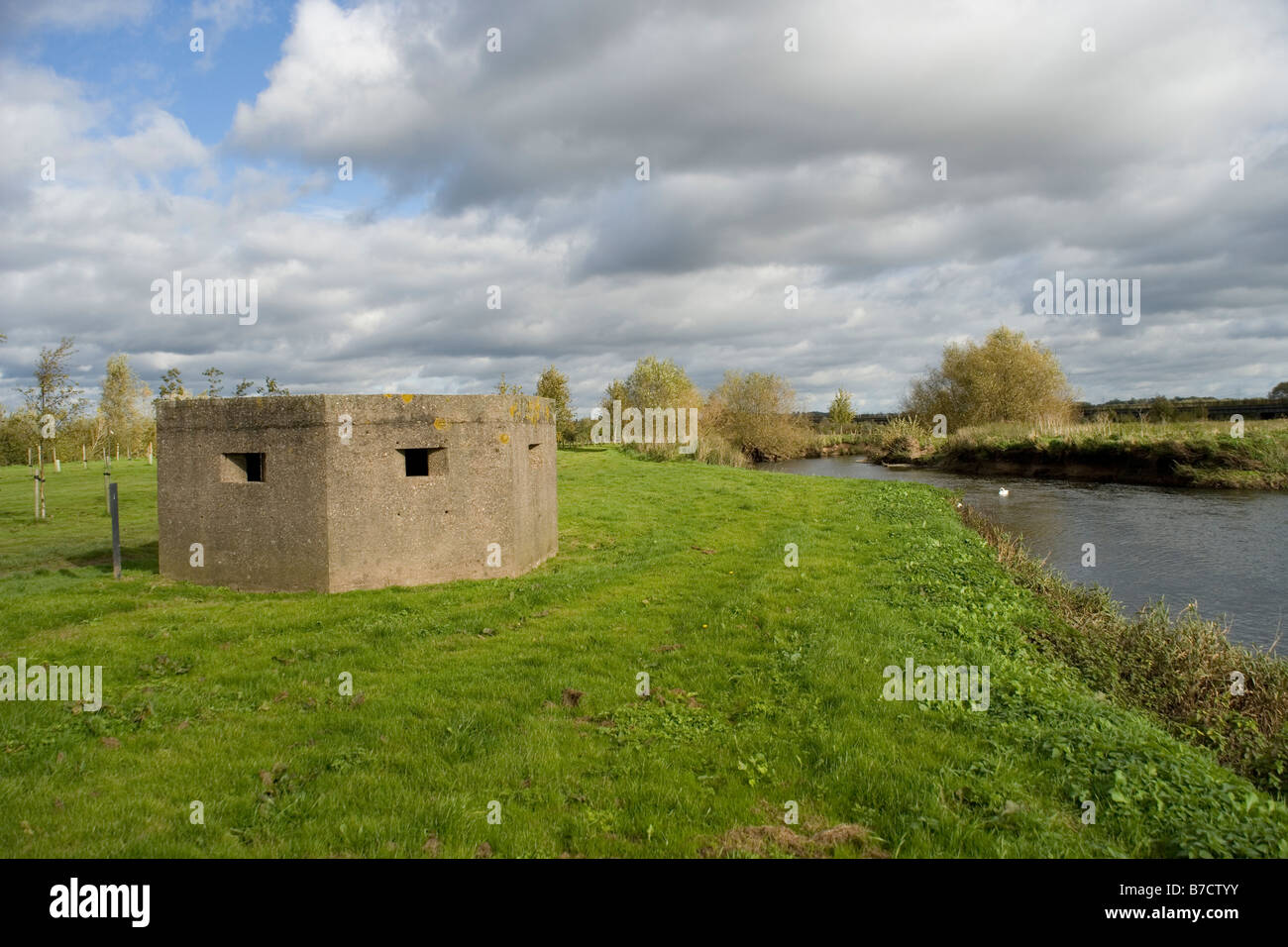 Second World War Pill box at the National Memorial Arboreteum at ...