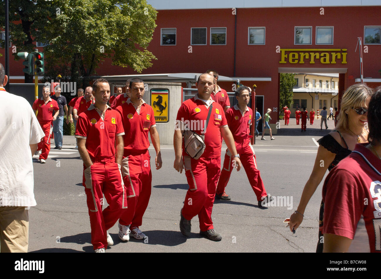 Ferrari factory workers Stock Photo - Alamy