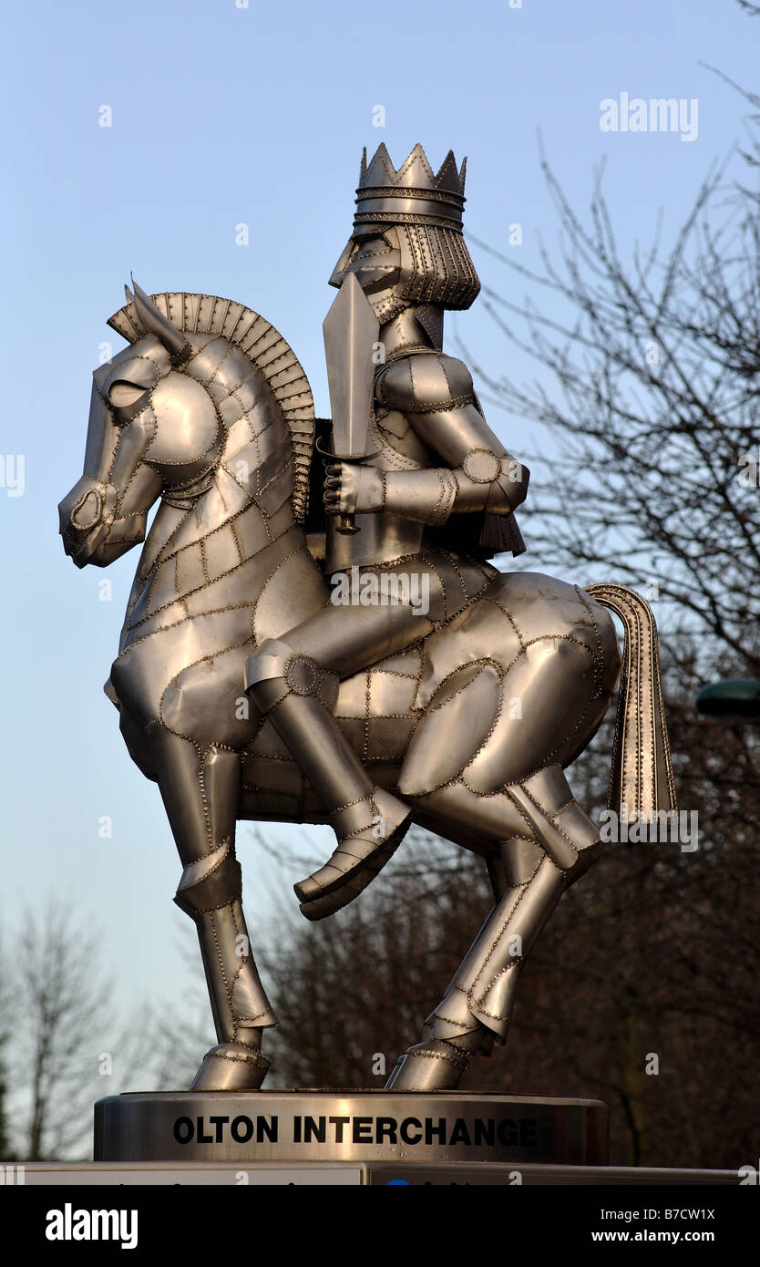 Sculpture at Olton Interchange, Birmingham, England, UK Stock Photo - Alamy