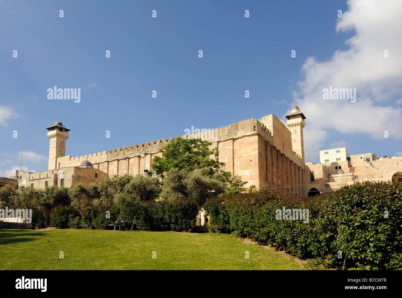 The Cave of the Forefathers, a large religious compound including the ...