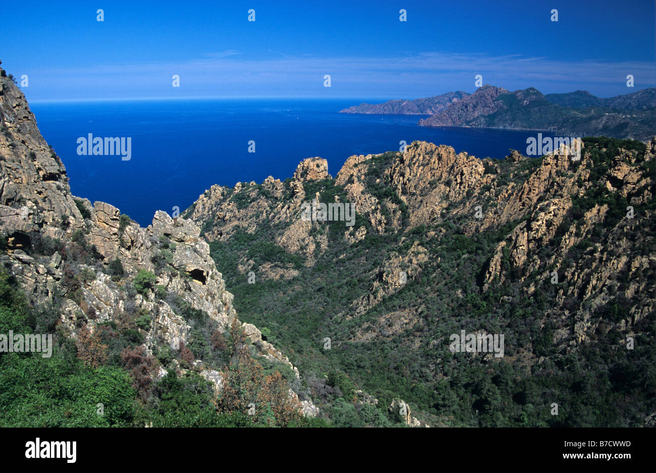 The Calanches of Piana, a natural World Heritage Site, on the west ...