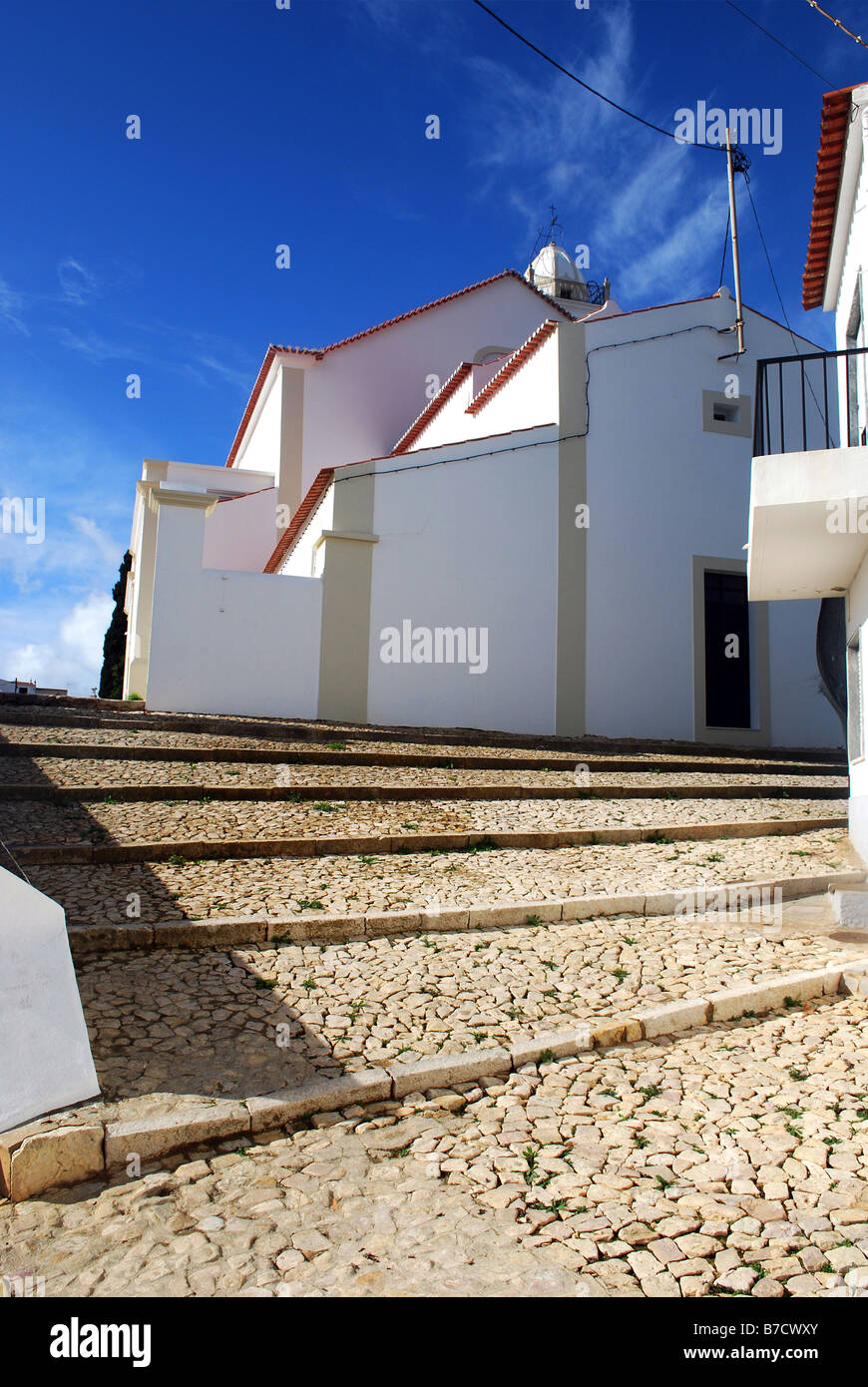 Steps leading to a villa in Porches, Portugal Stock Photo - Alamy