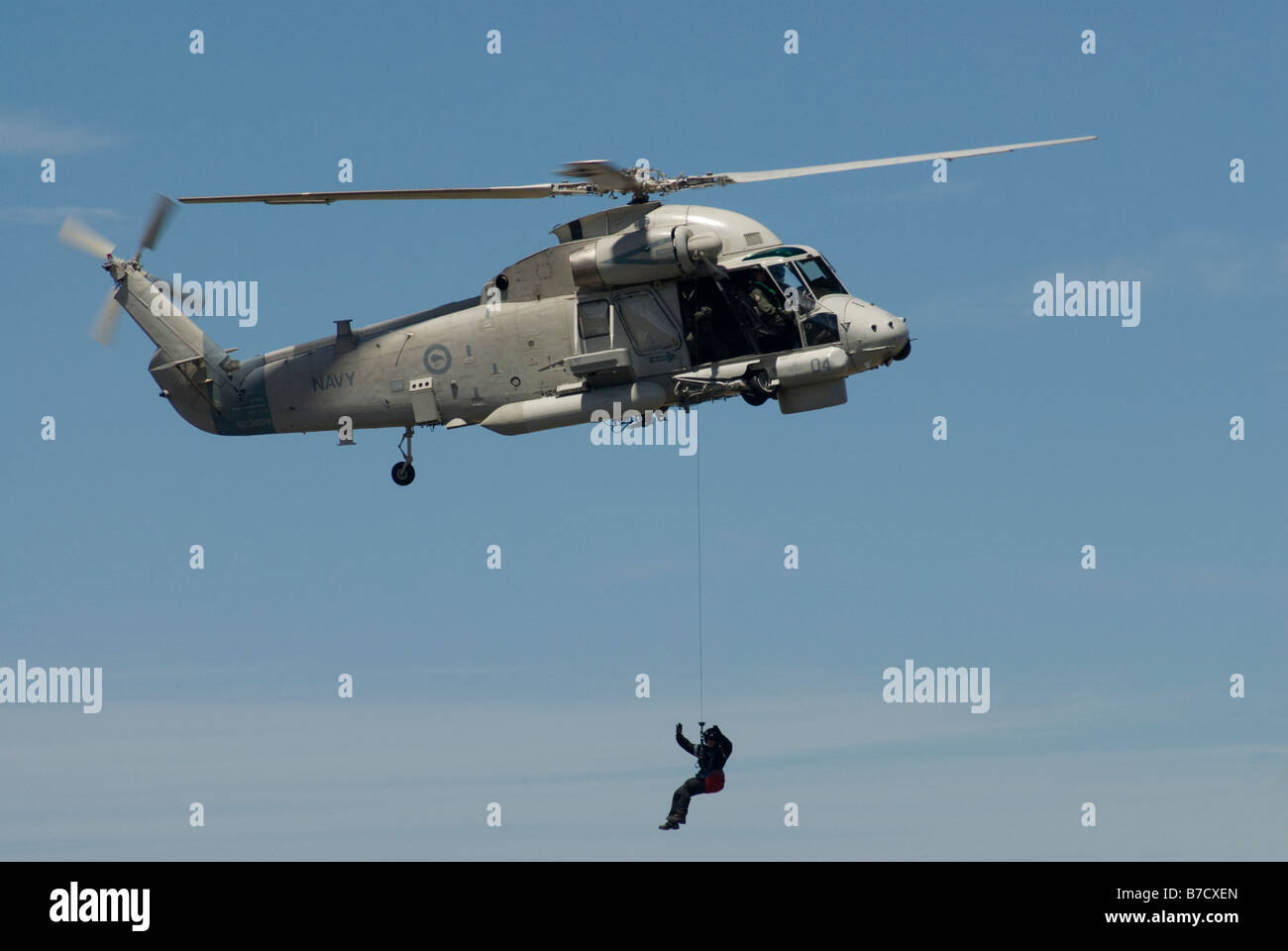 Kaman SH 2G Seasprite Helicopter, Royal New Zealand Navy Stock Photo ...