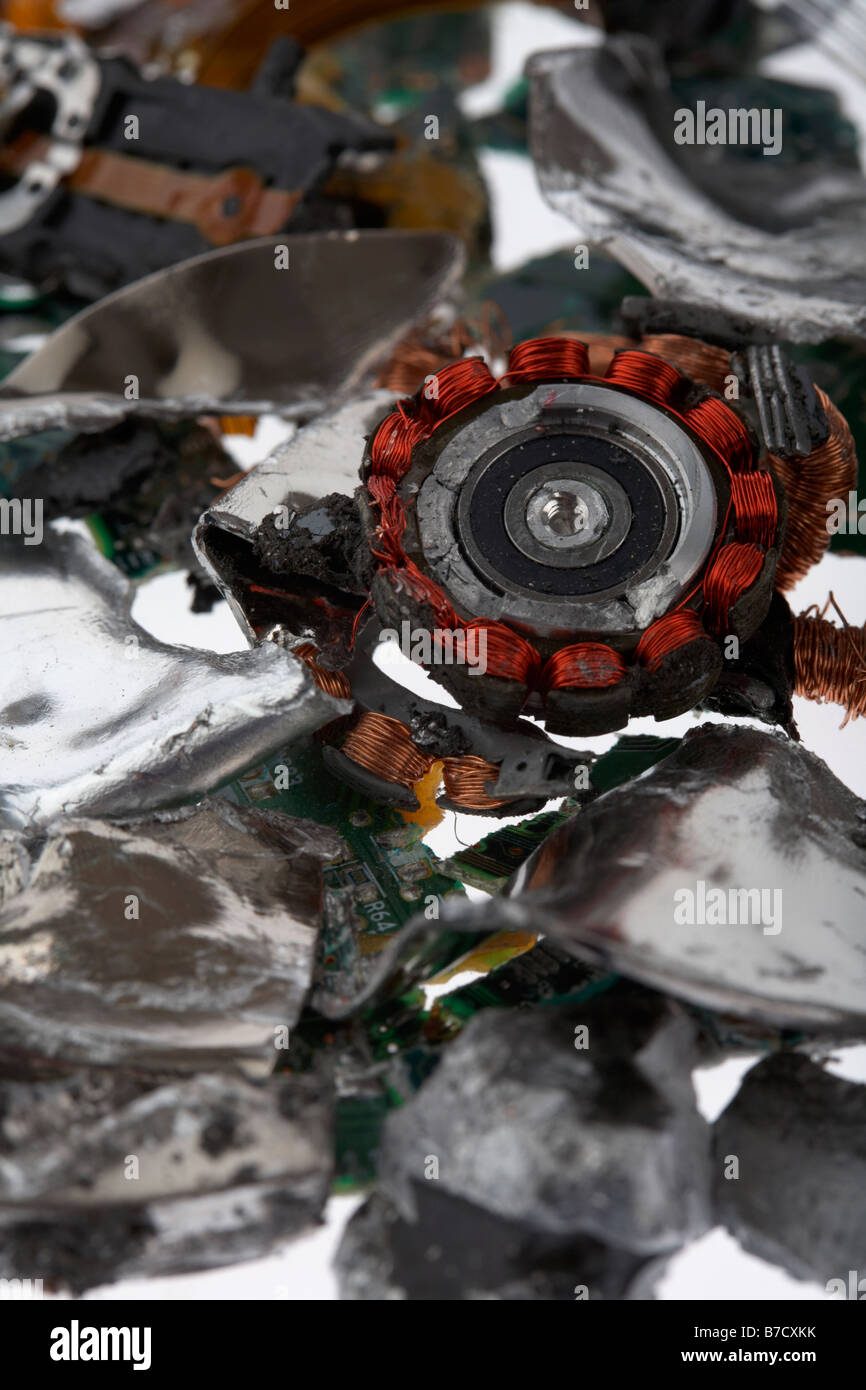 pile of shredded computer hard drive material Stock Photo - Alamy