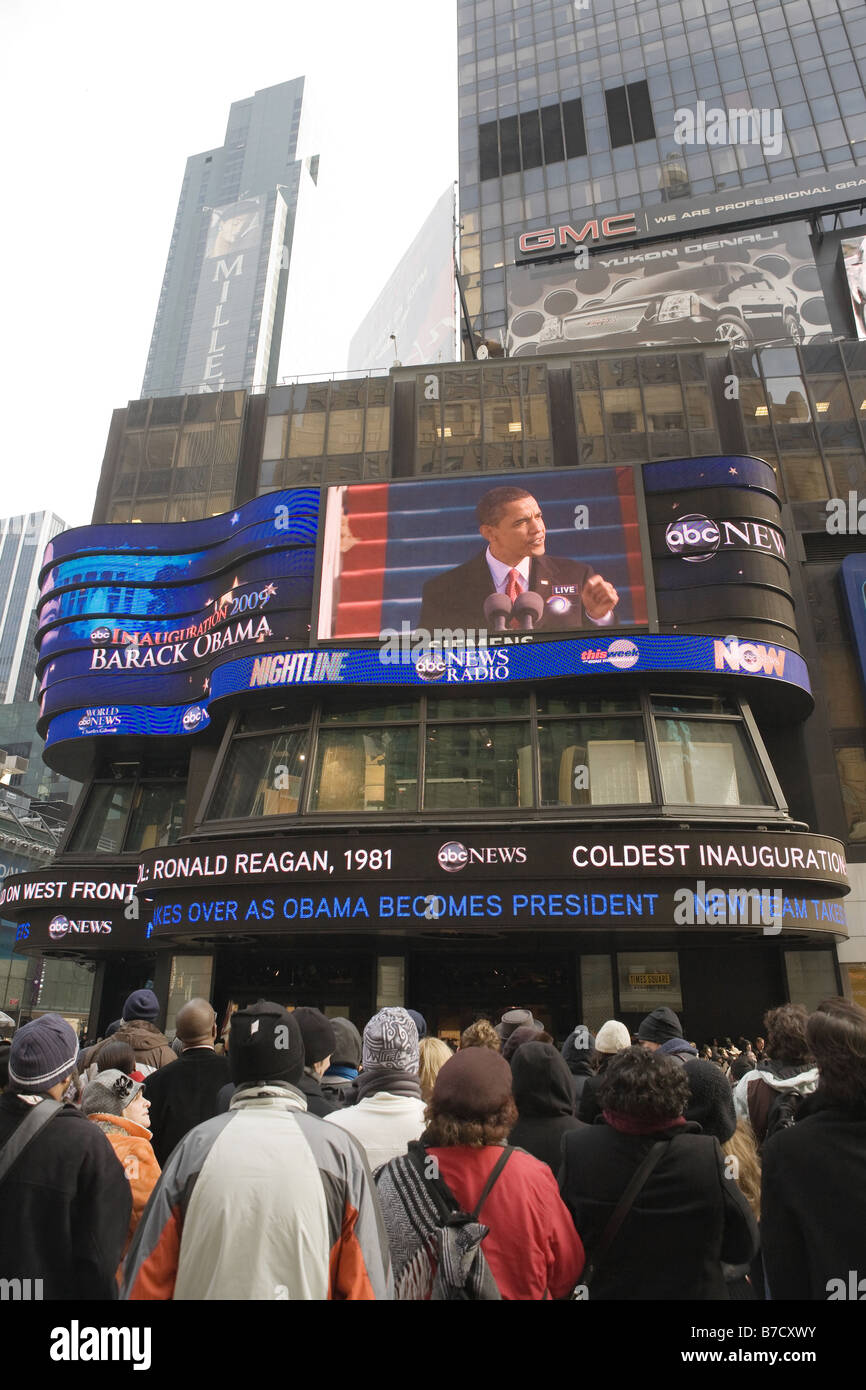 Obama Inauguration Crowd High Resolution Stock Photography and Images ...