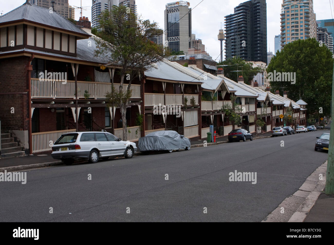 Historic Victorian Terrace houses in High St Stock Photo - Alamy