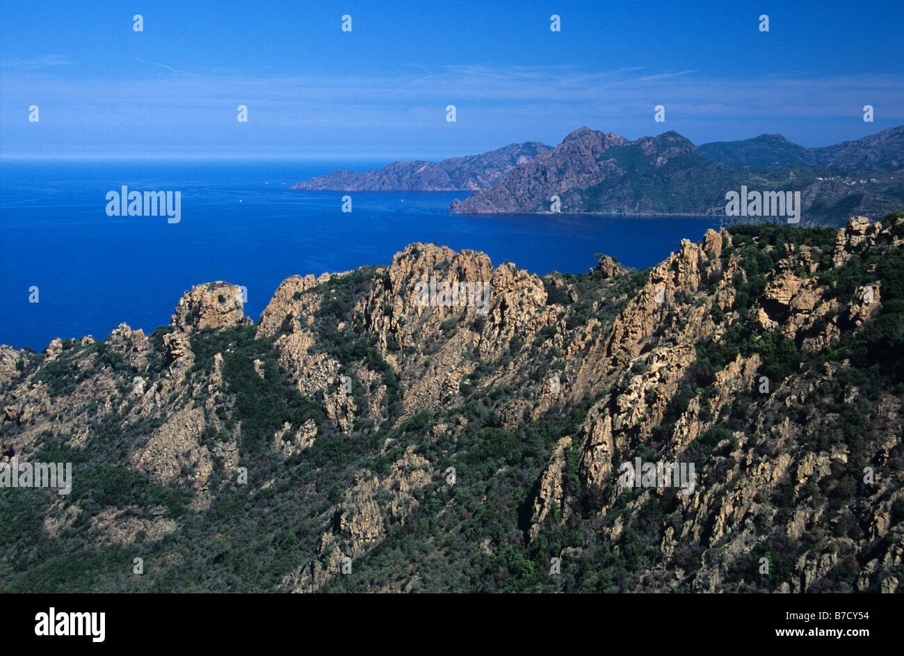 The Calanches of Piana, a natural World Heritage Site, on the west ...