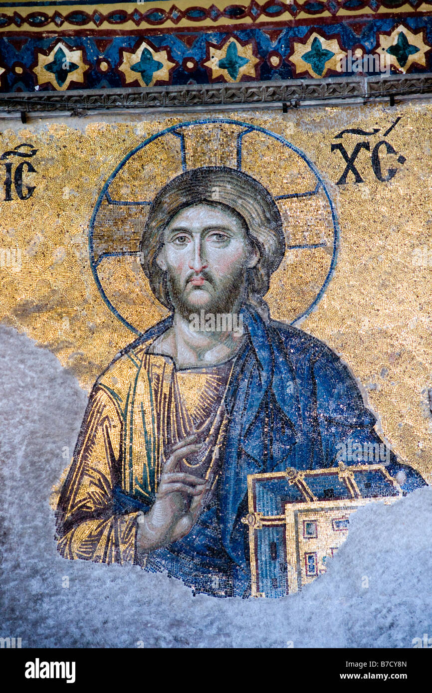 Byzantine Mosaics Hagia Sofia Mosque Istanbul Stock Photo - Alamy