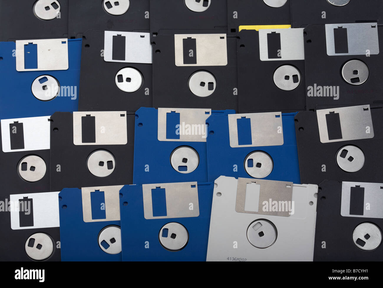 pile of old style floppy discs Stock Photo - Alamy
