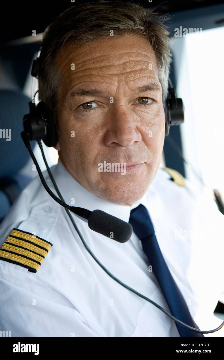Pilot in a cockpit hi-res stock photography and images - Alamy