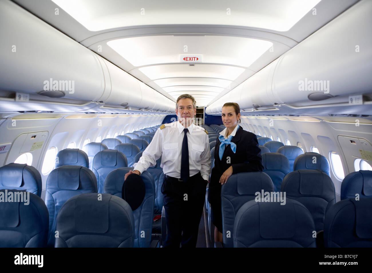 Female pilot in uniform standing hi-res stock photography and images ...
