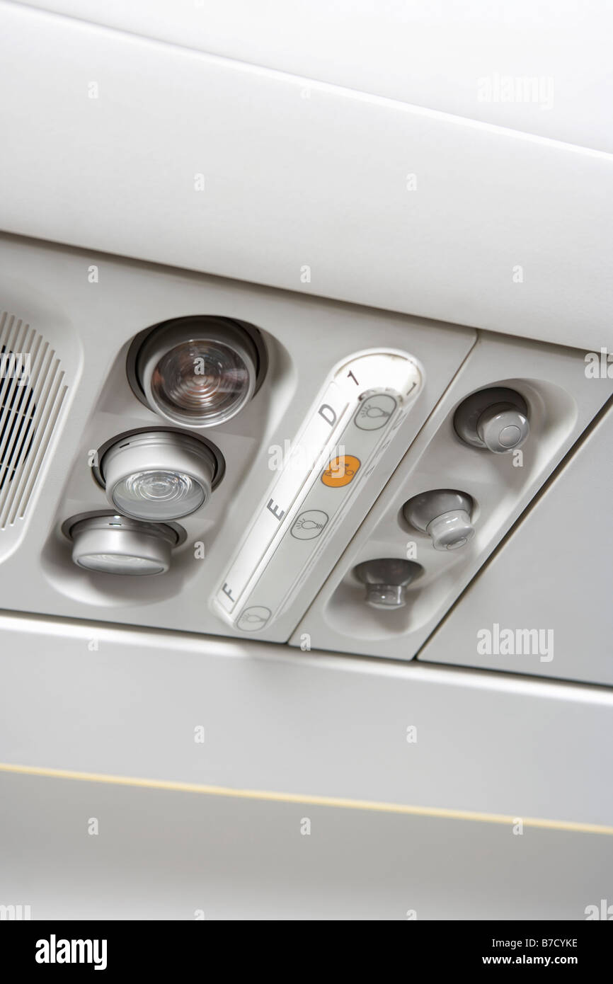 Overhead console airplane interior hi-res stock photography and images ...