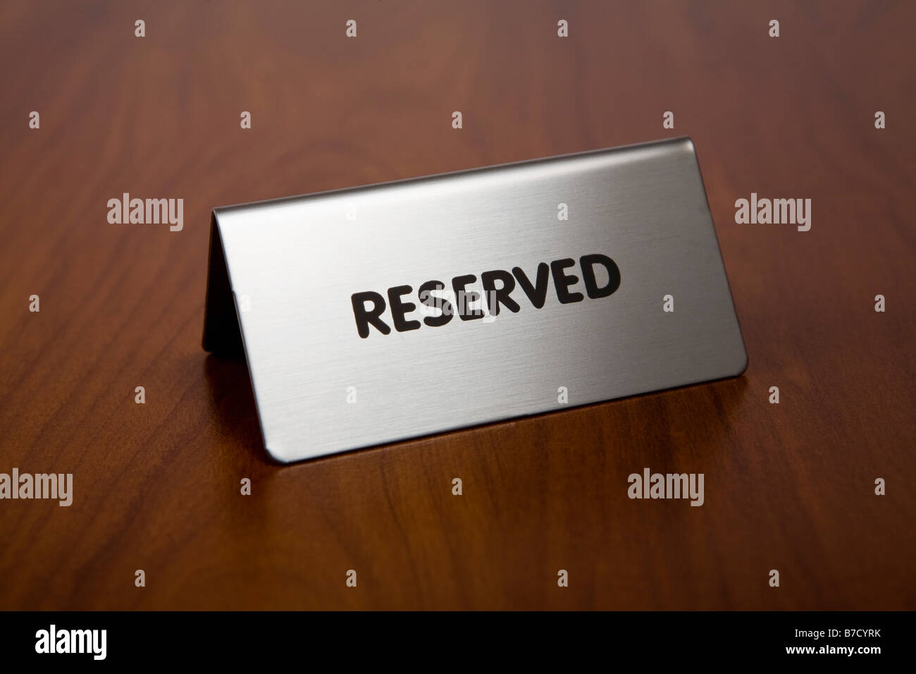 A reserved sign Stock Photo - Alamy