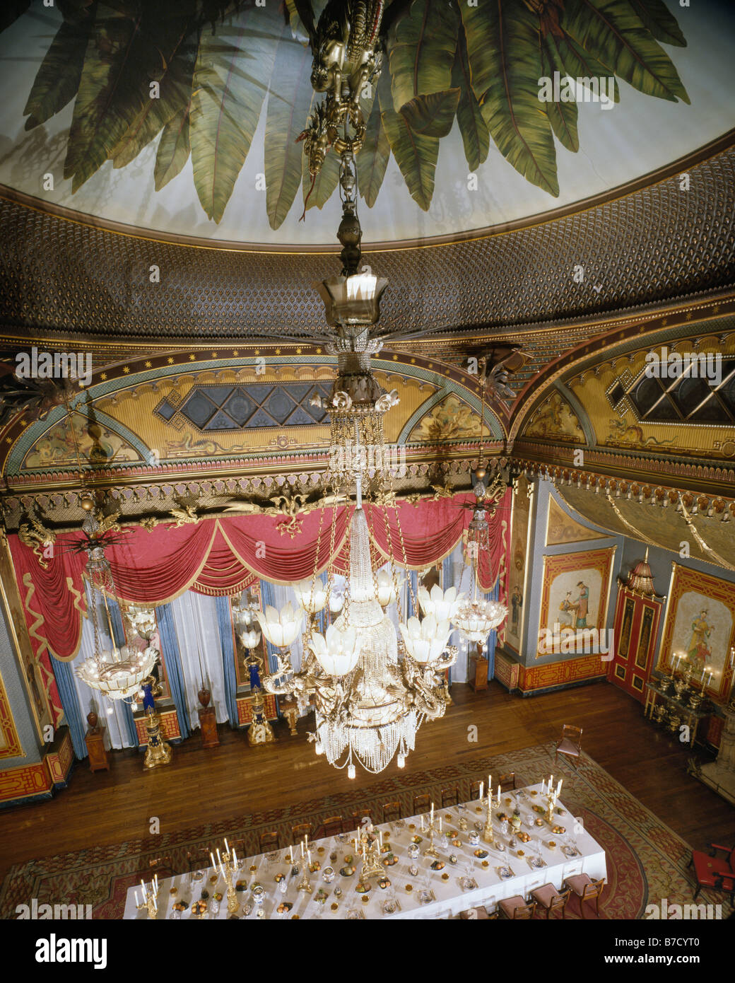 Royal Pavilion Brighton Banqueting Room Stock Photo - Alamy