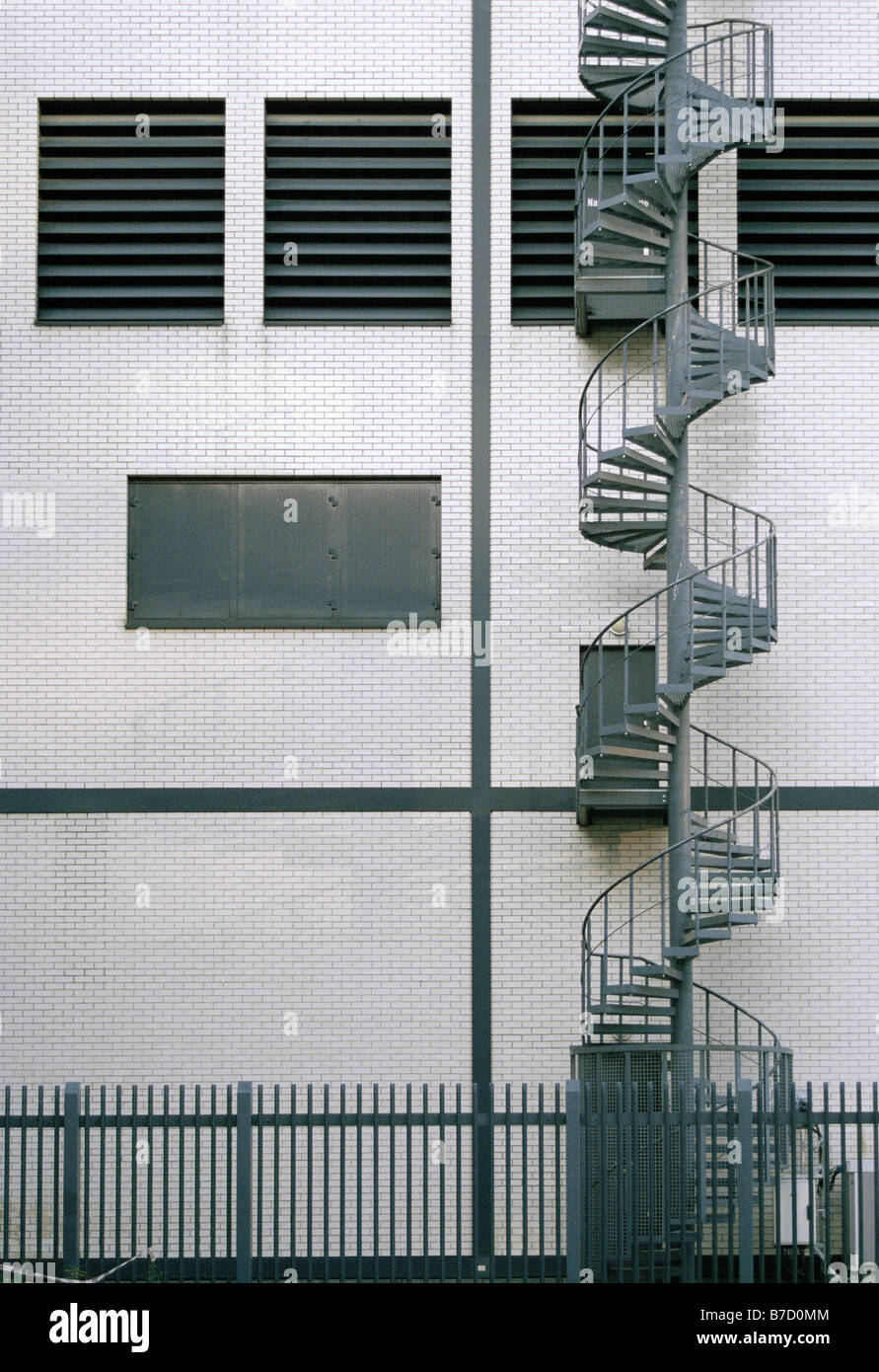 A spiral fire escape Stock Photo - Alamy