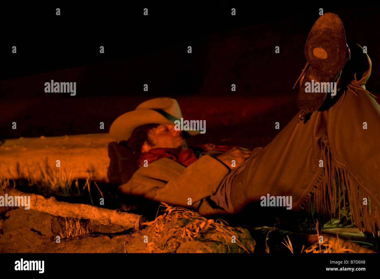 Cowboy sleeping hi-res stock photography and images - Alamy