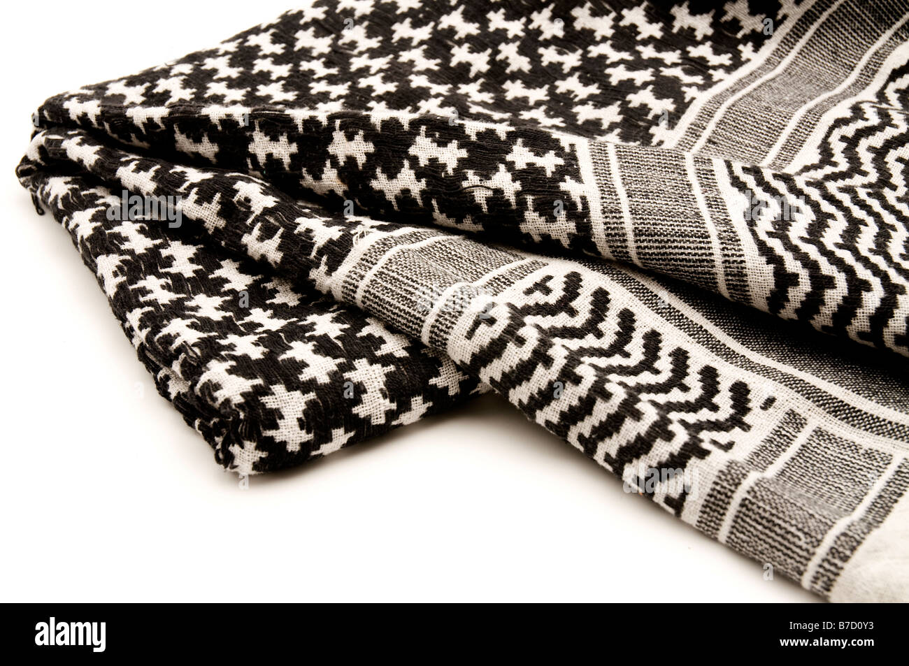Palestinian Keffiyeh on a white background Stock Photo - Alamy