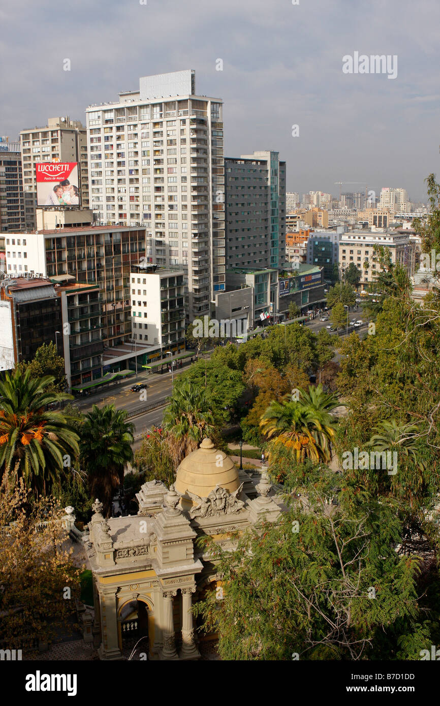 Santiago Chile downtown South America Stock Photo - Alamy